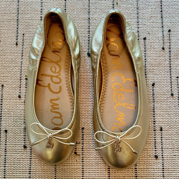 Sam Edelman | Shoes | Sam Edelman Felicia Girls Ballet Flat Gold Leaf ...